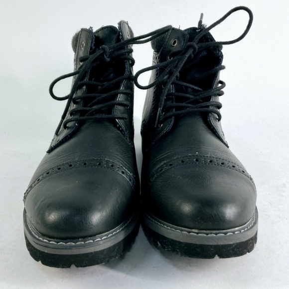 Sonoma | Shoes | Sonoma Mens Black Leather Ankle Hiking Boots 5 Kohls Rn73277 | Poshmark